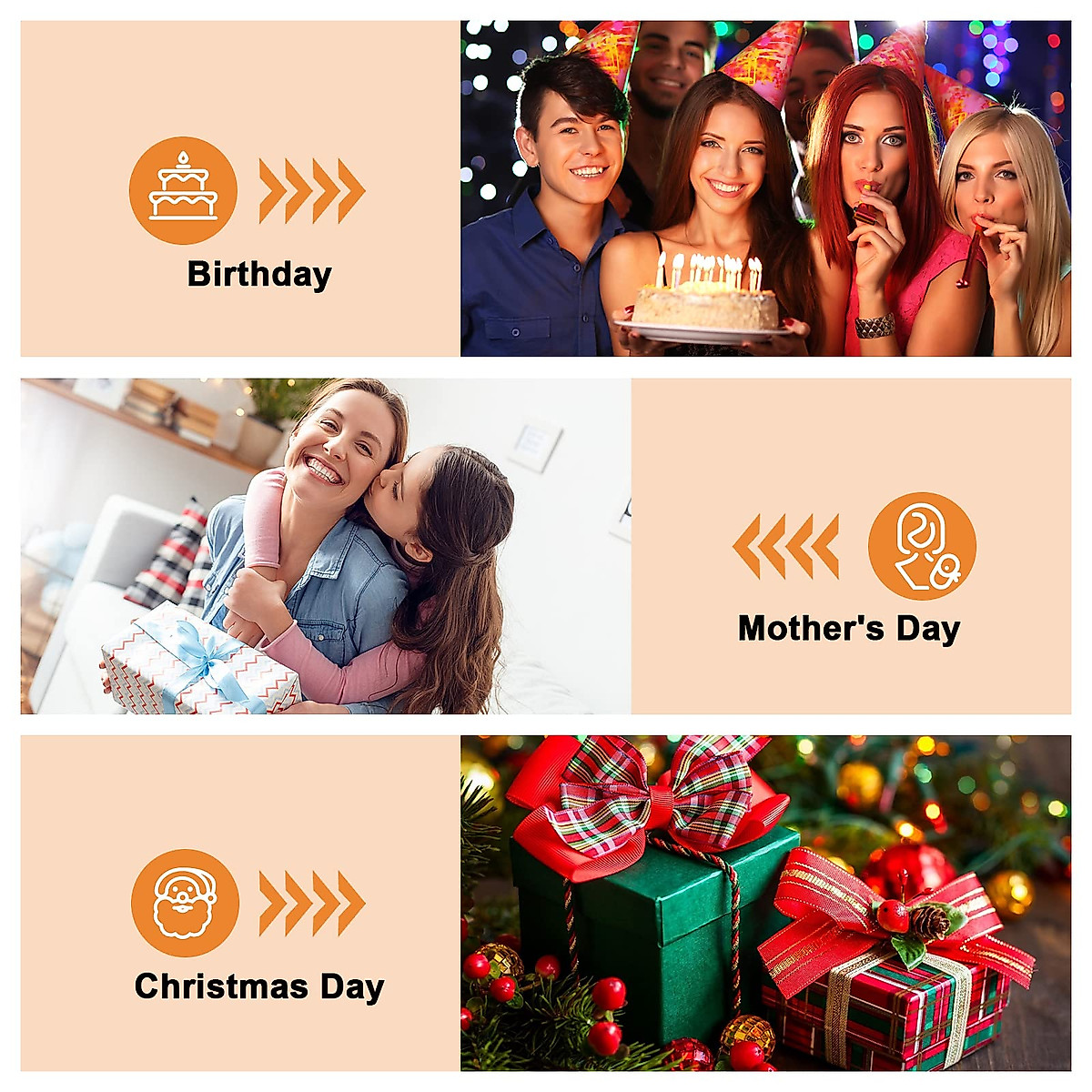 UIXIZQ Waterproof Large Makeup Bag Pouch,Nylon Women Travel Toiletry Storage Bag Preppy Cosmetic Bag for Girls,Big Makeup Organizer Bag Cute Zipper Pouch Bag for Sport Work Gift(Large-Peach)