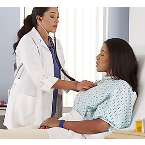 Premium Black Stethoscopes Double Tube Adult and Pediatric Stethoscope - Ideal Gift for EMT, Nurse, Doctor, Medical Student, Paramedic and First Responders Includes Accessories