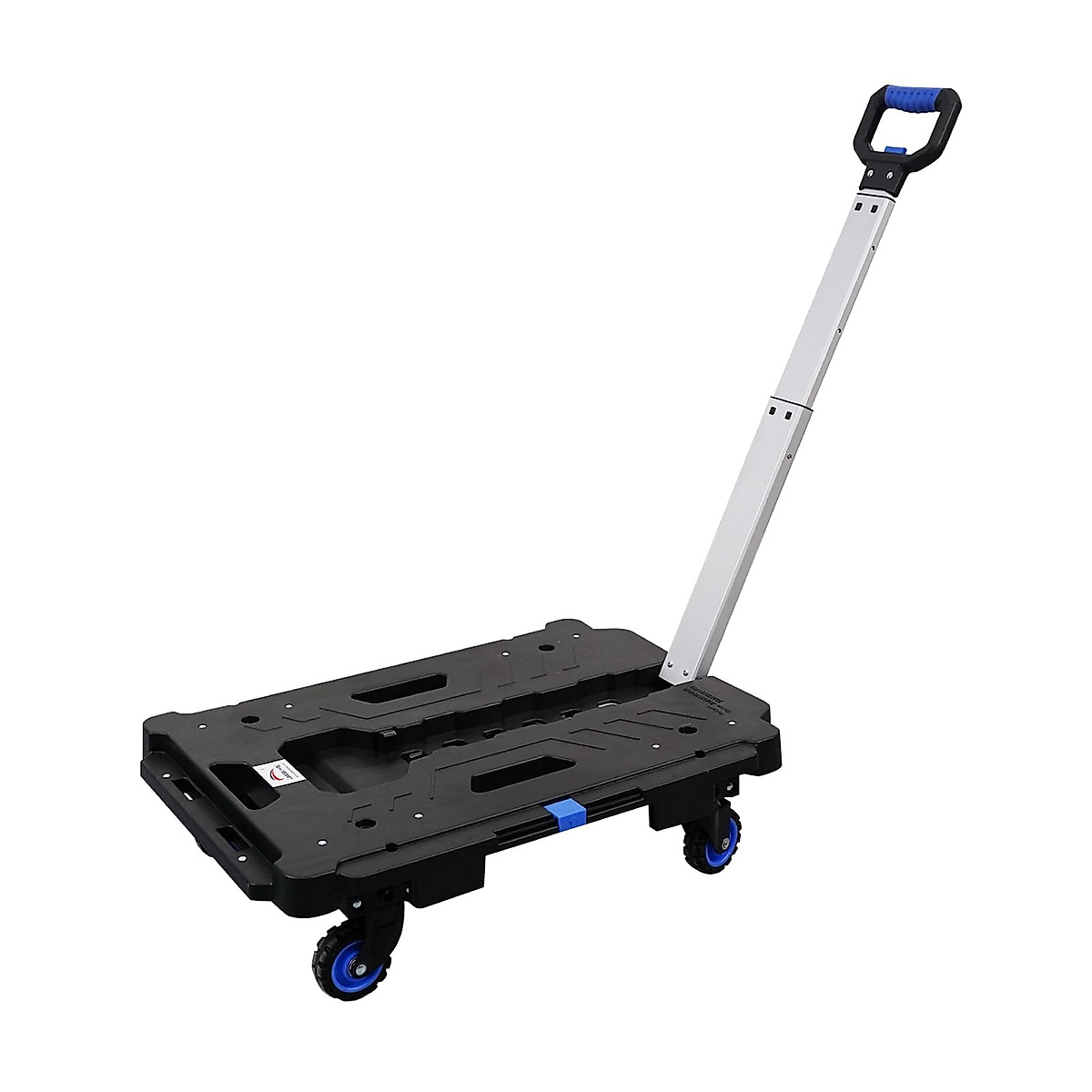 LEADALLWAY Folding Hand Truck Dolly Cart,Collapsible Luggage Cart,Multiple Carts Assembly Feasible 300LBS+Dolly Cart Furniture Moving Dolly Multipurpose Furniture Mover 4 Wheels 300LBS,Multiple Carts