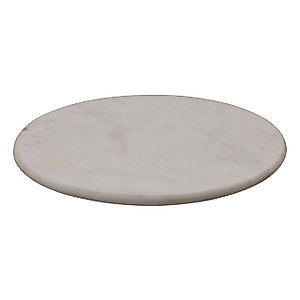 Creative Co-Op Marble, White Lazy Susan