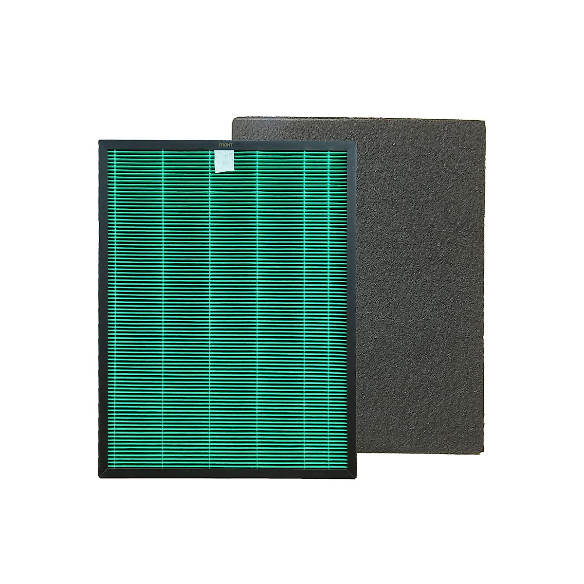 MIYOUNUO Airmega 150 Replacement Filter Compatible with Coway Airmega 150 AP1019C Air Purifier 1pc Green HEPA Filter + 3pcs Carbon Pre-Filters