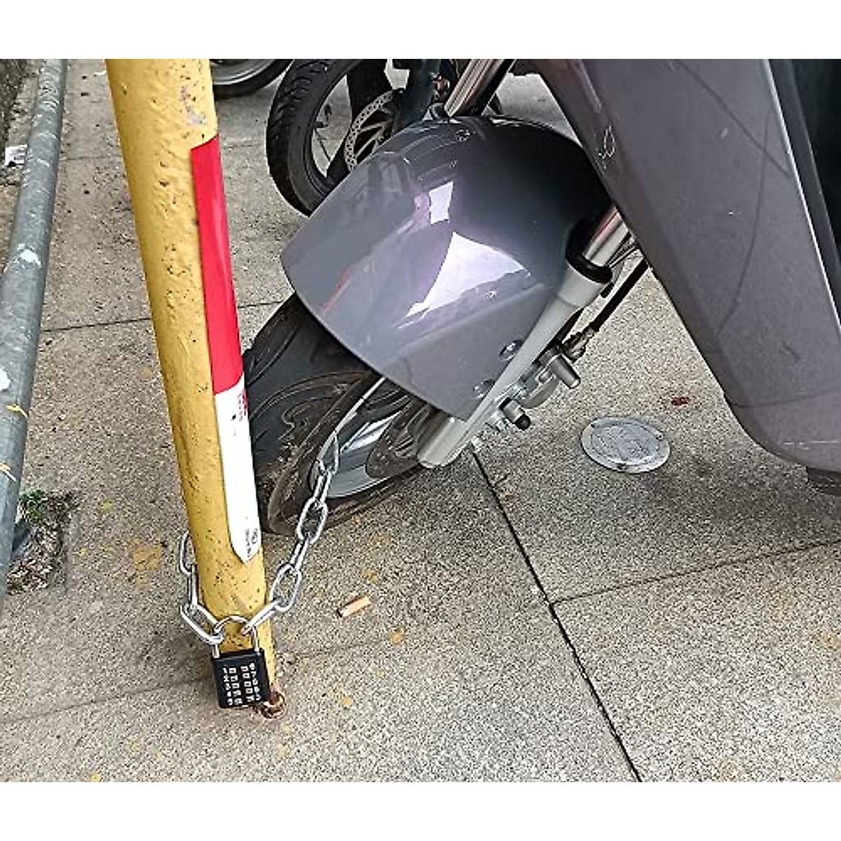 zeng Padlock - Digits Combination Lock,Button Combination Security Padlock Digital Lock, for Gym or Sports Locker, case, Toolbox, Fence, hasp Cabinet (Black)