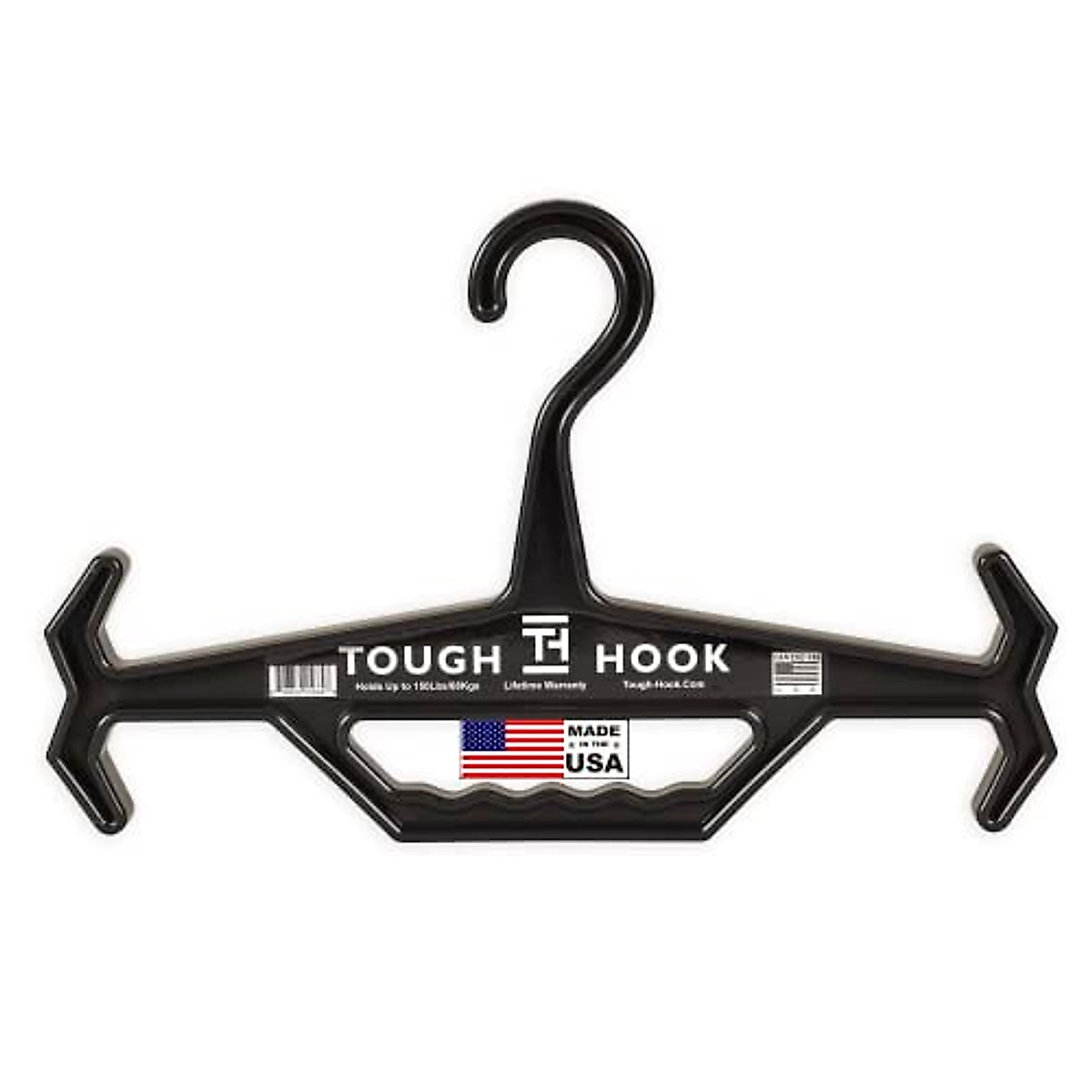 Original Tough Hook Hanger Max Pack Set of 4 | 2 Black and 2 Midnight Black |USA Made | Multi Pack