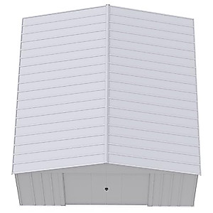 Arrow Classic Metal Shed, 14 x 14, Flute Grey