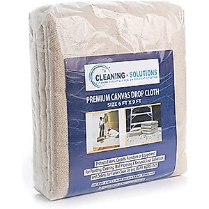Simpli-Magic 79196 Canvas Drop Cloth, Size: Approximately 6’ x 9’, Natural