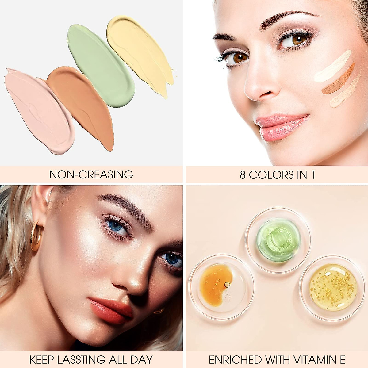 Color Corrector Palette - 8 Shades for Flawless Skin