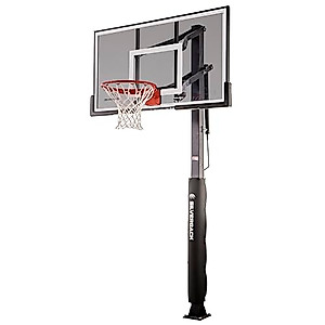 Silverback Ghost Basketball Goal with 60-Inch Tinted Tempered Glass Backboard