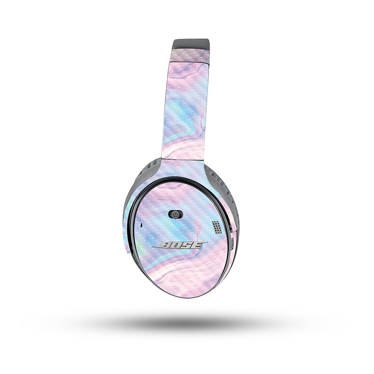 MightySkins Carbon Fiber Skin Compatible with Bose QuietComfort 35 II Headphones - Pastel Wave | Protective, Durable Textured Carbon Fiber Finish | Easy to Apply