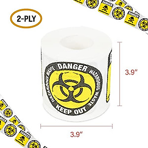YOBRO Novelty Toilet Paper, Valentines Day Toilet Paper, Gag Gifts for Men and Women, Funny gift for Christmas Stocking Stuffers Party Favors,Gift for Your Friends in Special Festival, 1 Roll, Yellow