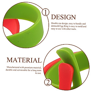 8pcs Convenient Omelette Rings Kitchen Gadgets Kitchen Egg Molds Frying Egg Rings Breakfast Egg Molds Silicone Egg Rings Round Omelette Rings Household Egg Rings Round Egg Rings