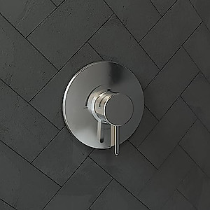 hansgrohe Ecostat Modern 1-Handle 7-Inch Wide Shower Valve Chrome, 04233000 Pressure Balance Trim, 6.75 x 6.75 x 3.00