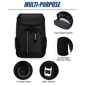 SUNLUG Cooler Backpack 30 Cans Leakproof Backpack Cooler, Insulated Lightweight Backpack Large Cooler Backpacks for Men Women to Picnics, Camping, Beach