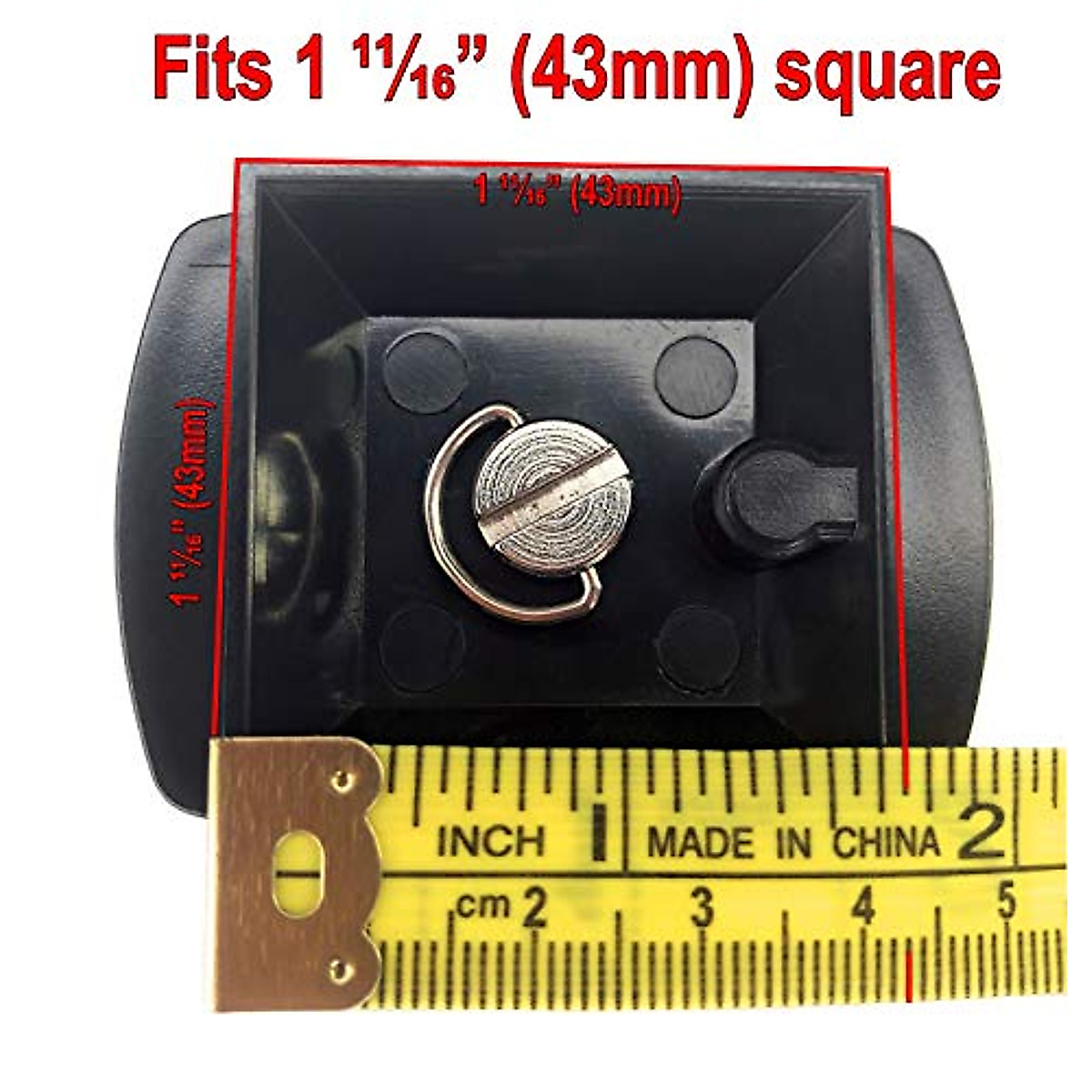 DaVoice 43mm Tripod Quick Release Plate Camera Mounting Adapter Parts Replacement for Torjim 60-Inch AX60, Endurax 66" ETR66, UBeesize 60” TR60, Zomei Q111, KingJoy, Victiv, Mactrem PT55 Tripod Mount