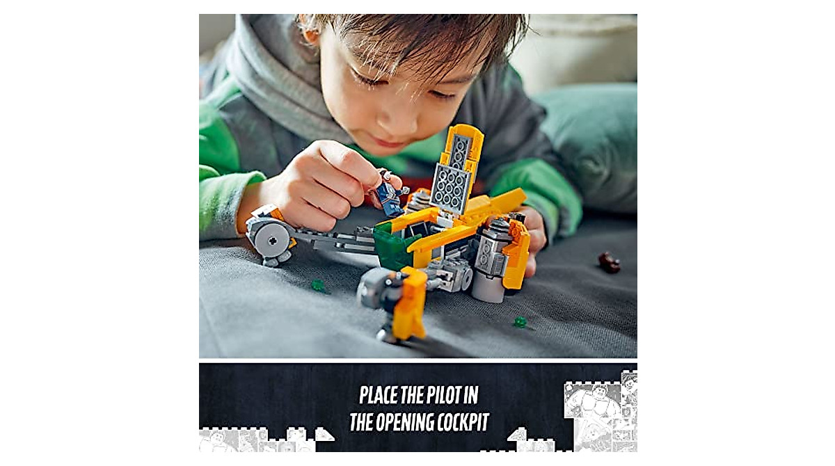 LEGO Marvel Baby Rocket's Ship - Fun Buildable Toy