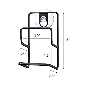 YAMAZAKI home 2265 Double Sponge Holder-Steel Rack Organizer for Kitchen Sink, One Size, Black