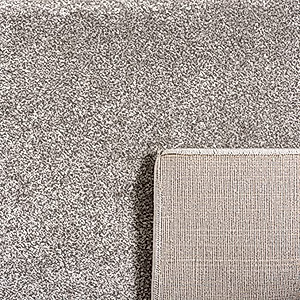 SAFAVIEH Carousel Kids Collection 4' Square Grey/Ivory CRK165B Elephant Nursery Playroom Area Rug