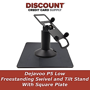 Dejavoo P5 Low Profile Freestanding Swivel and Tilt Stand with Square Plate