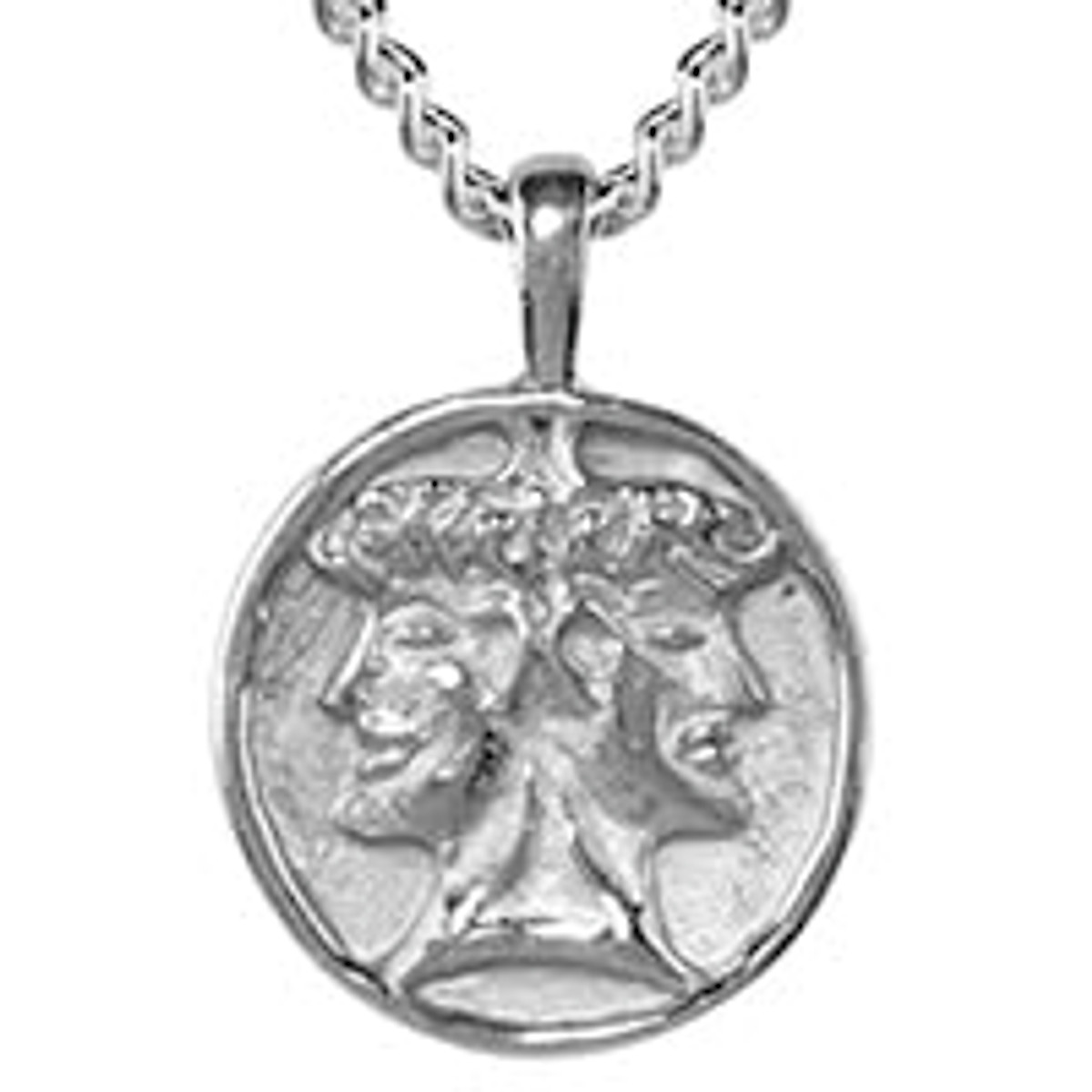 MADE IN USA - Reproduction of the Historic JANUS Double-headed Pendant, From ilanet Museum Collection