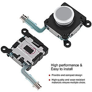 CHENLAN Joystick Button 3D Rocker Analog ThumbStick Replacement for Sony PSV 2000 PS Vita 2000 2001 White