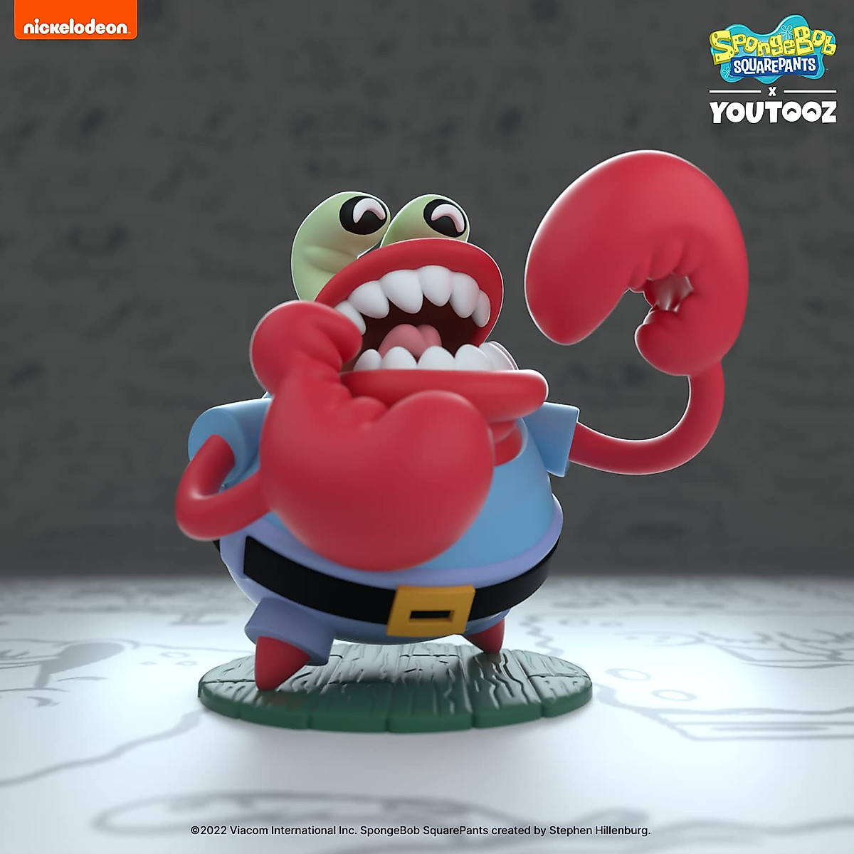 Youtooz Choking Mr Krabs Vinyl Figure, 3.6" Youtooz Spongebob Collectible Official Mr. Krabs Figurine from Spongebob Squarepants - Youtooz Spongebob Squarepants Collection