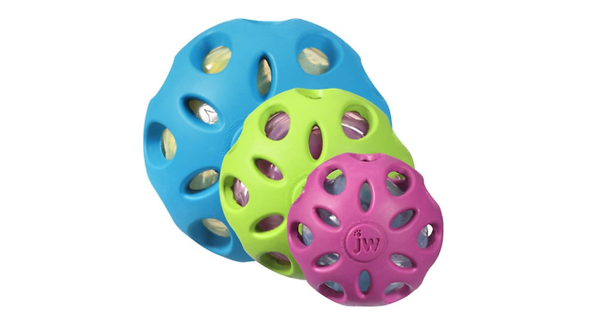 JW Pet Crackle Heads Large Dog Toy | Durable, Crunchy & Engaging