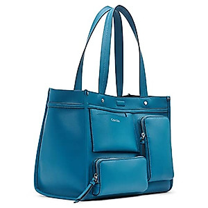 Calvin Klein Ember Organizational Tote, Aegean Blue,One Size