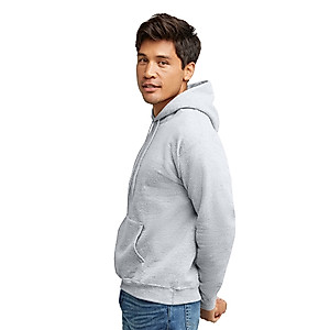 Hanes Men's Pullover EcoSmart Hooded Sweatshirt, ash, 5X Large