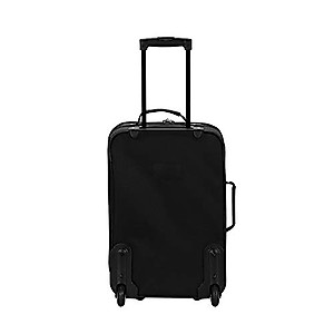 Rockland Fashion Softside Upright Luggage Set, Expandable, Black, 2-Piece (14/19)