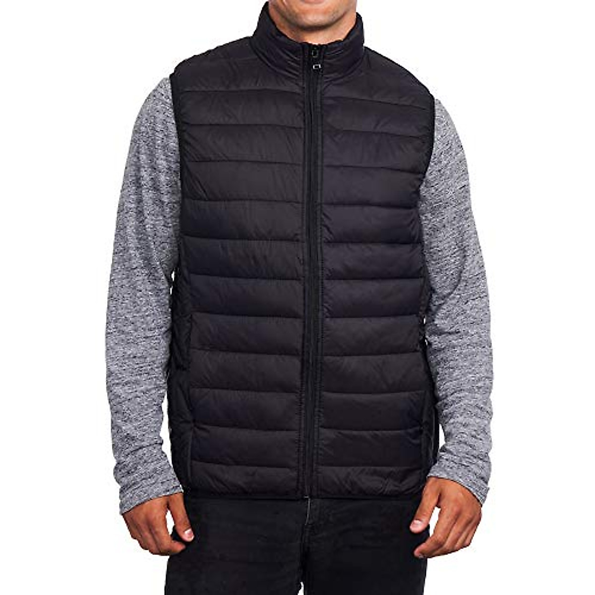 Alpine Swiss Clark Mens Lightweight Down Alternative Vest Jacket Black 2XL