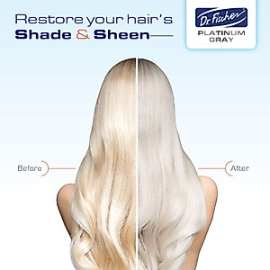 Dr. Fischer Purple Hair Mask and Purple Shampoo for Healthy Gray and Silver Hair.