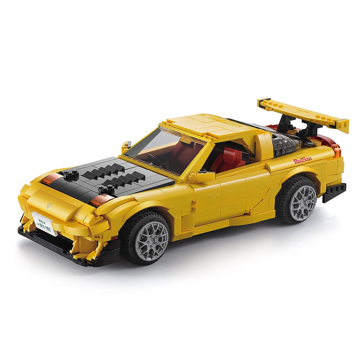 dOMOb Mazda RX-7 FD3S Car Building Kit – Initial-D 25th Anniversary – Realistic Model 1:12 Simulated Build – 1655 pcs Blocks – CaDA Bricks Toys for 8+ Age Kids & Adults – for Boys, Hobbyist, Collector