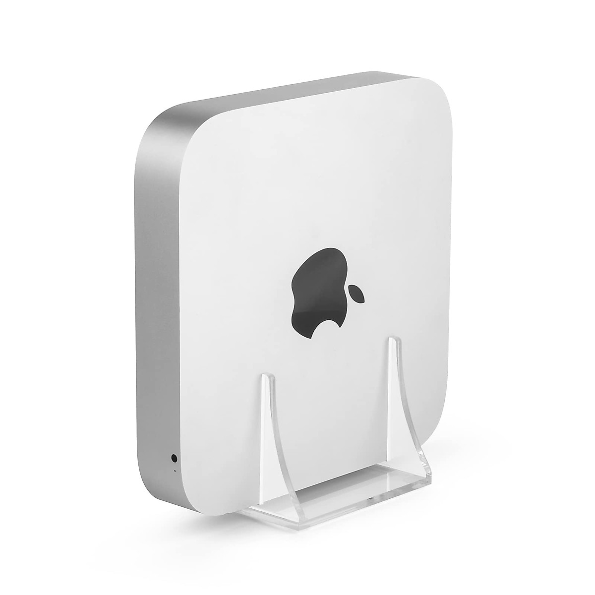 CaSZLUTION Desktop Stand for Apple Mac Mini, Acrylic Vertical Stands Holder Compatible with Apple MAC Mini 2010-2023 M1, M2, M2 Pro Chip, Clear
