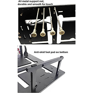 EDIY Open Air ATX PC Frame HTPC Water Cooling Test Bench Aluminum Case Bare Overclocking DIY Computer Support Graphics Card, Black