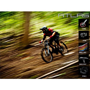 Race Face Atlas Mountain Bike Stem with 50x35mm Clamp, Black, 1 1/8-Inch