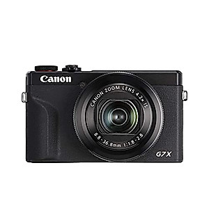 Camera PowerShot G7 X Mark III Digital Camera (Black) Pro Bundle + Camera Bag + Sandisk 128GB Memory Card + Flex Tripod + SD Card Reader + Cleaning Kit