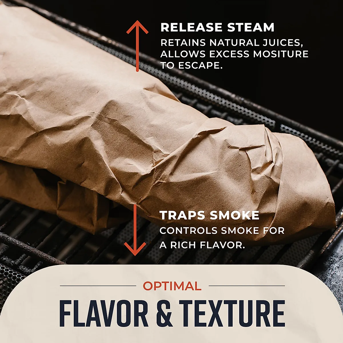 Brown Kraft Butcher Paper Roll - 18 Inch x 100 Feet - USA Made - Food-Grade Paper for Wrapping and Smoking Meat, BBQ, Grilling, Perfect Brisket Crust - Durable, Unbleached, Uncoated & Unwaxed