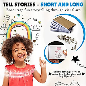 Flip Book Kit - LED Lightbox for Drawing and Tracing & 240 Sheets Animation Paper for Flip Books A5 Flipbook Kit: Led Light Box/Light Tablet for Tracing Flip Book Paper with Screws Flipbook Light Pad
