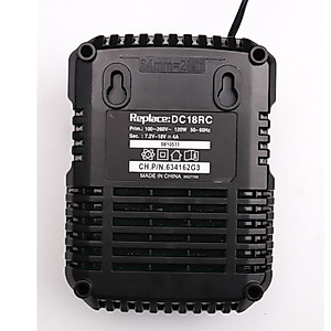 4A DC18RC Li-Ion Battery Charger for Makita 14.4V &18V Lithium-Ion Battery Power Supply for BL1830 BL1840 BL1850 BL1815 BL1430 Power Tools (4A)