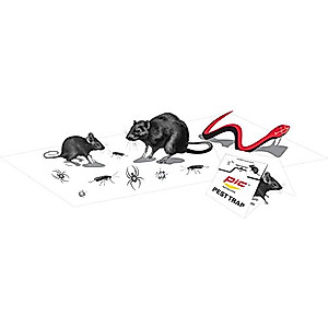 PIC GPT-4 Glue Pest Trap for Spider and Snake, 4-Pack