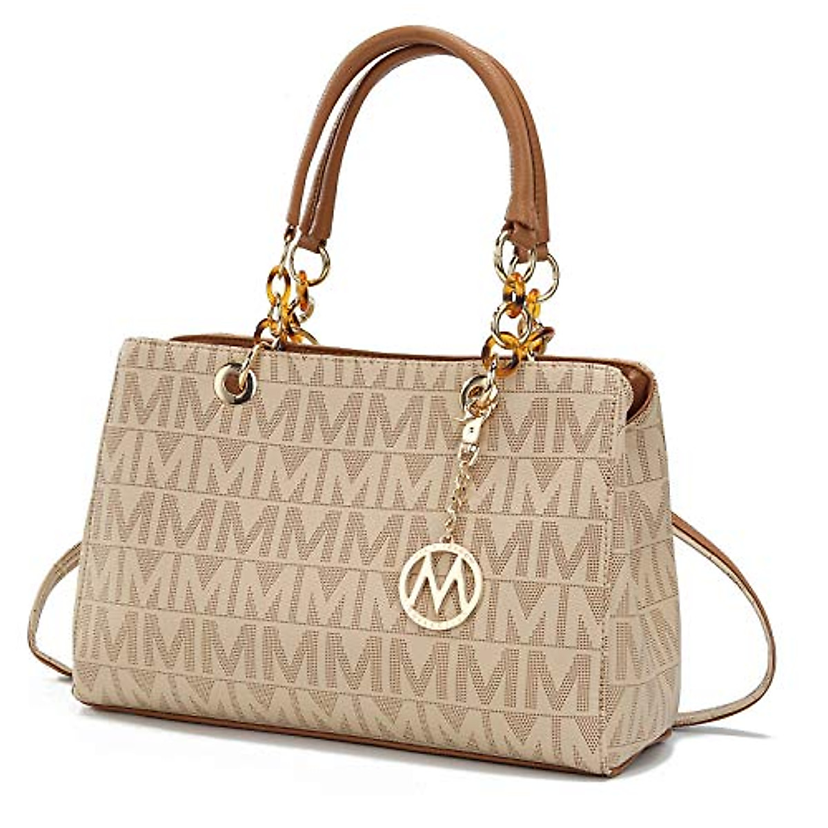 MKF Collection Crossbody Satchel Tote Handbag for Women, Shoulder Bag Vegan Leather Pocketbook – Top Handle Ladies Purse