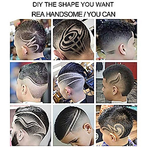 QYY Hair Engraving Pen Shaver, Professional Rechargeable Hair Trimmer Clipper, Stainless Steel Lettering Clipper Styling Tools for Hair/Eyebrows/Beards