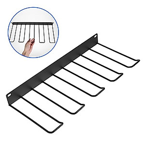 Parliky Tool Holder Garage Tool Organizer Cordless Drill Rack Shovel Holder Drill Organizer Garage Organization Rake Holder Broom Rack Tools Tool Organizer Wall Mount Black Carbon Steel