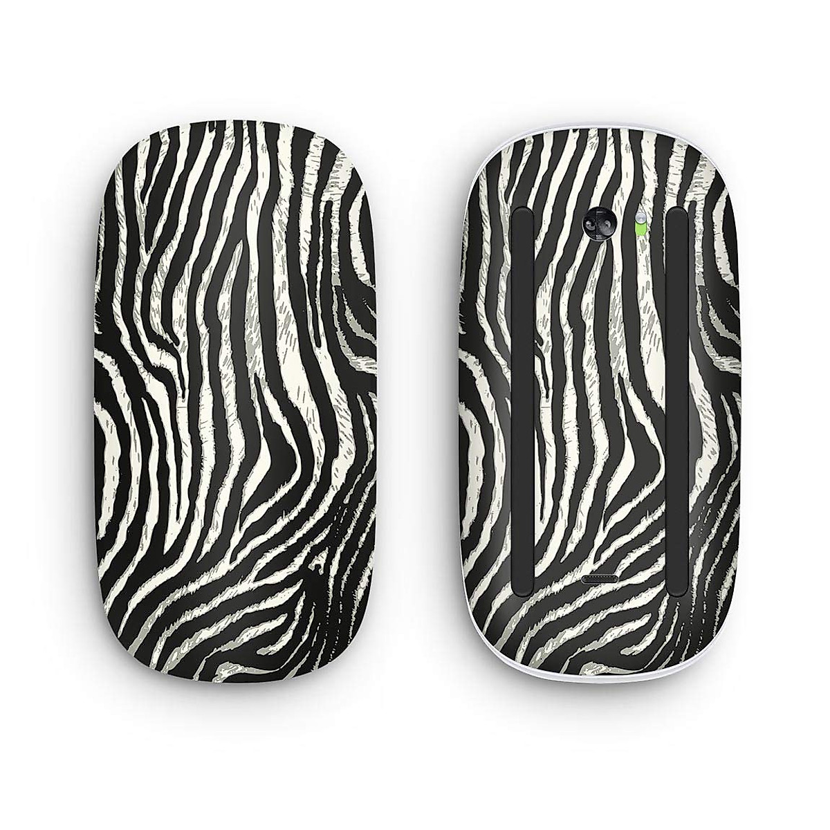 Design Skinz Real Vector Zebra Print Vinyl Decal Compatible with The Apple Magic Mouse 2 (Wireless, Rechargable) with Multi-Touch Surface