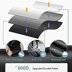 SHINESTAR Griddle Carry Bag for Blackstone 22" Tabletop Griddle without Hood, Portable Griddle Carry Bag for Travel, Heavy Duty 600D Waterproof Polyester, Black