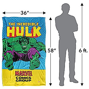 Hulk Blanket, 36"x58" Corner Box Silky Touch Super Soft Throw Blanket