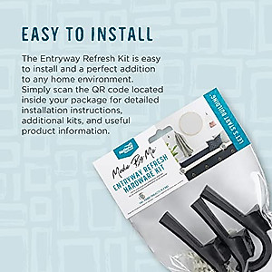 National Hardware N900-008 Mounted 3 Pack Hanging Wall Hooks for Towels, Robe, Coats, Hats, Matte Black