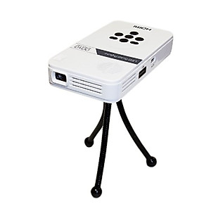 AAXA Technologies KP-101-01 AAXA LED Pico Micro Video Projector - Pocket Size Portable Mobile Mini Projector with mini-HDMI, built-in Media Player & Speakers, 3.5mm Aux Out, Micro SD/USB readers and 80 Min Lithium-Ion Battery