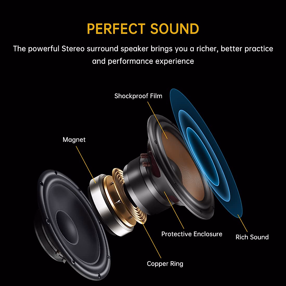 Lankro 61 Key Keyboard Piano Electric Keyboard Kit Lighted Keys With LCD Display, Microphone, Power Supply, Audio Cable, Piano Key Stickers, White