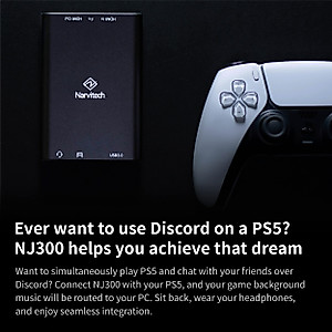 Narvitech NJ300, External Capture Card. 4K60 Passthrough, Stream and Record in 1080P60 with ultra-low latency on PS5, PS4, Xbox Series X/S, in OBS and more, on PC and Mac. Supports Party Chat capture.