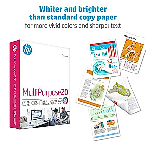 HP Papers Printer Paper, 8.5 x 11 paper, Multipurpose 20 lb - 96 Bright , 40 Cases - 1 Pallet -200,000 Sheets, Loading Dock Delivery, Made in USA - FSC Certified, 112000P